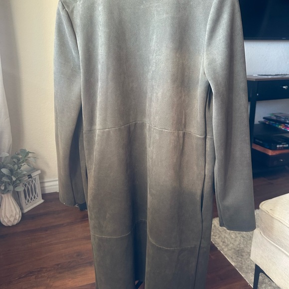 Zara | Jackets & Coats | Zara Basic Olive Green Trench Coat | Poshmark